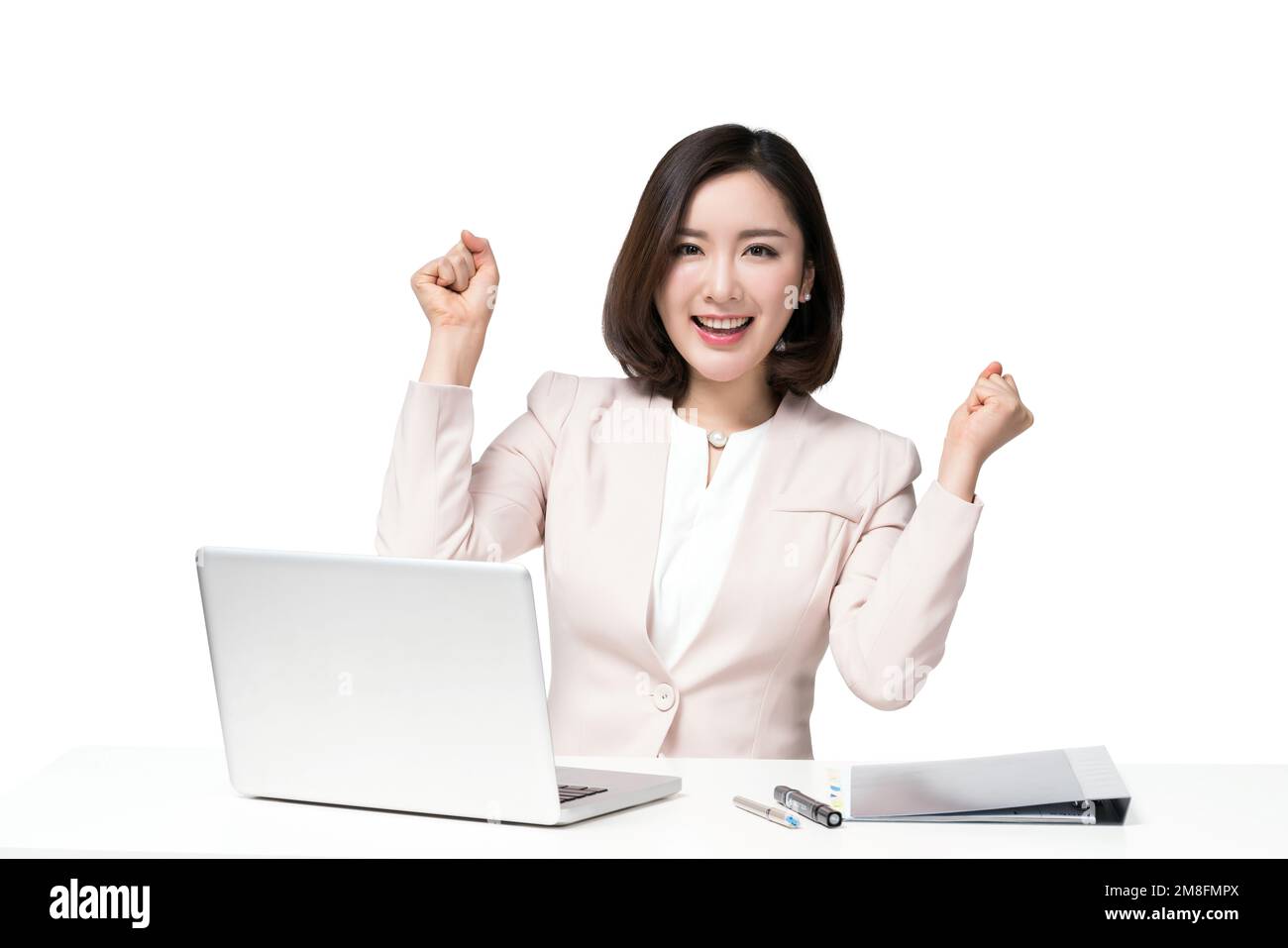 Career women are using the computer Stock Photo - Alamy