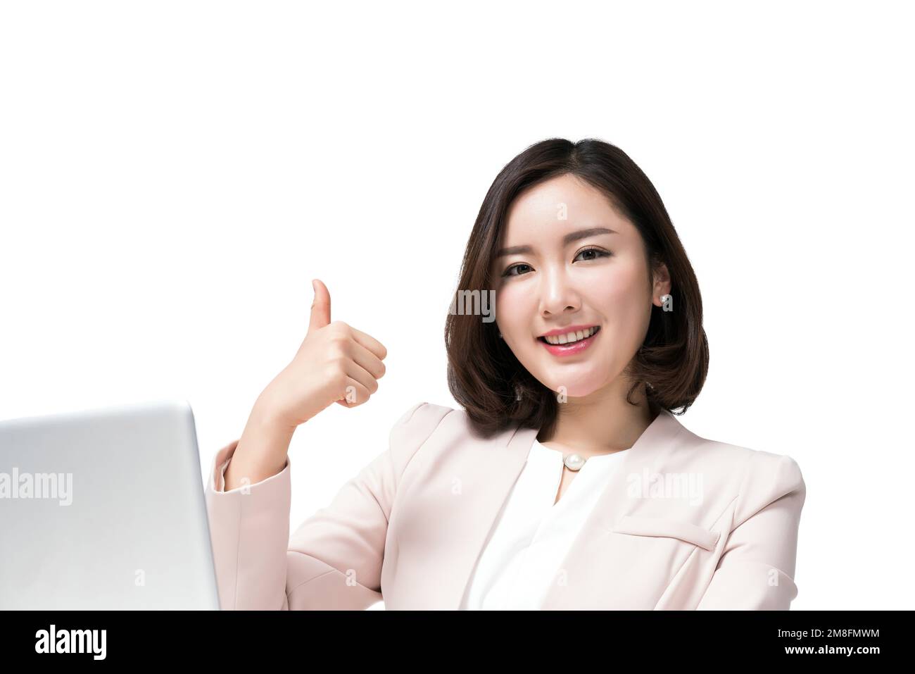 Career women are using the computer Stock Photo - Alamy