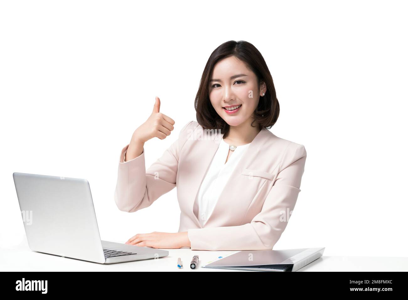 Career women are using the computer Stock Photo - Alamy