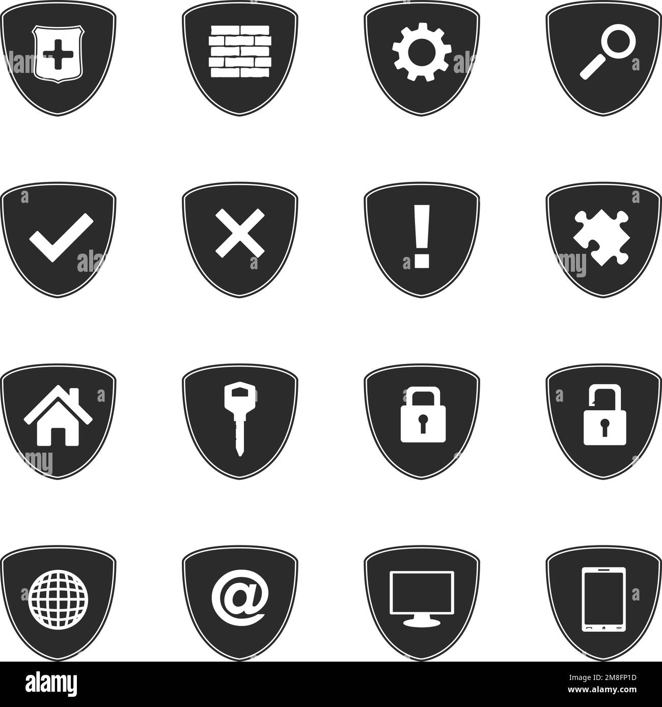 Security icons set, vector eps10 illustration Stock Vector Image & Art ...