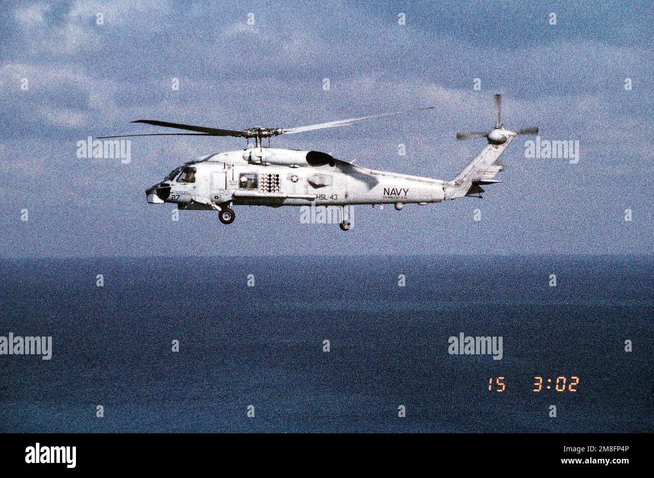 A Light Helicopter Anti-submarine Squadron 43 (HSL-43) SH-60B Sea Hawk ...