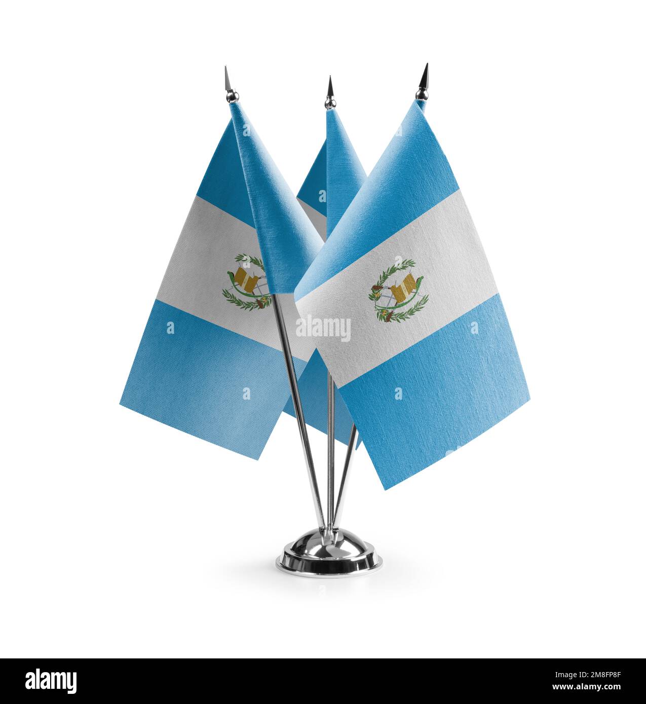 Small national flags of the Guatemala on a white background Stock Photo ...