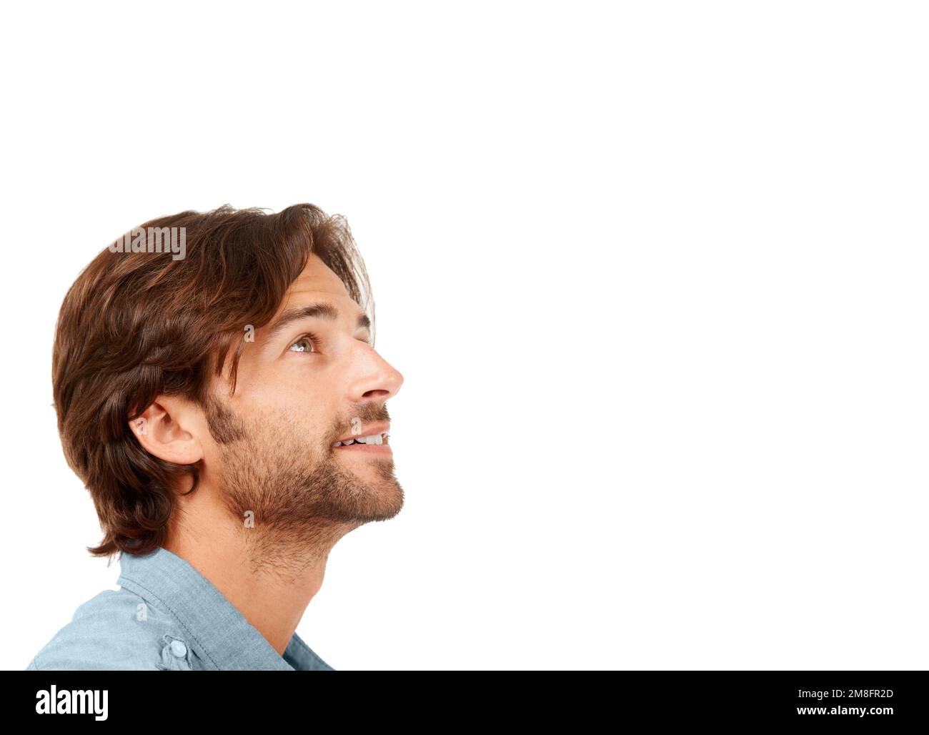 Thinking wondering adult male Cut Out Stock Images & Pictures - Alamy