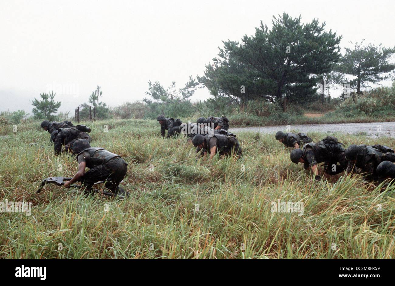 M-2 .50-caliber machine gun teams of the 2nd Battalion, 3rd Marine ...
