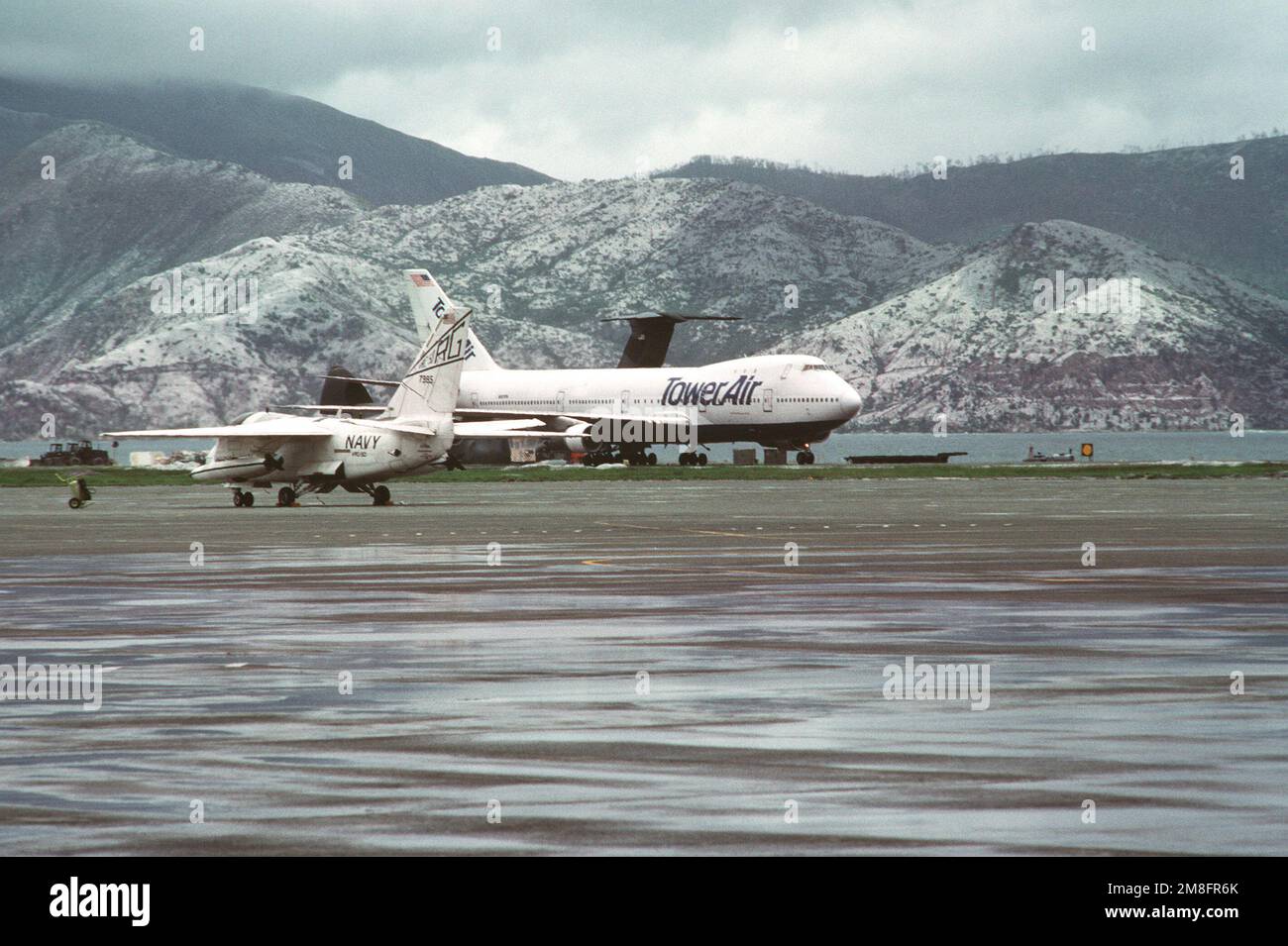 A Fleet Logistic Support Squadron 50 (VRC-50) US-3A Viking aircraft ...