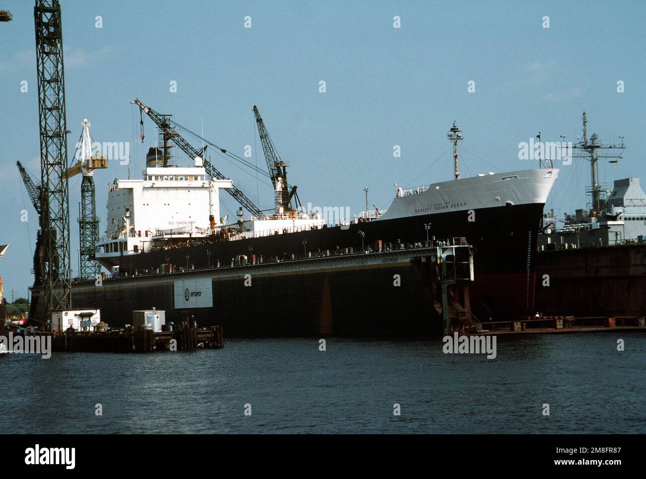 The Military Sealift Command transport oiler USNS SEALIFT INDIAN OCEAN ...