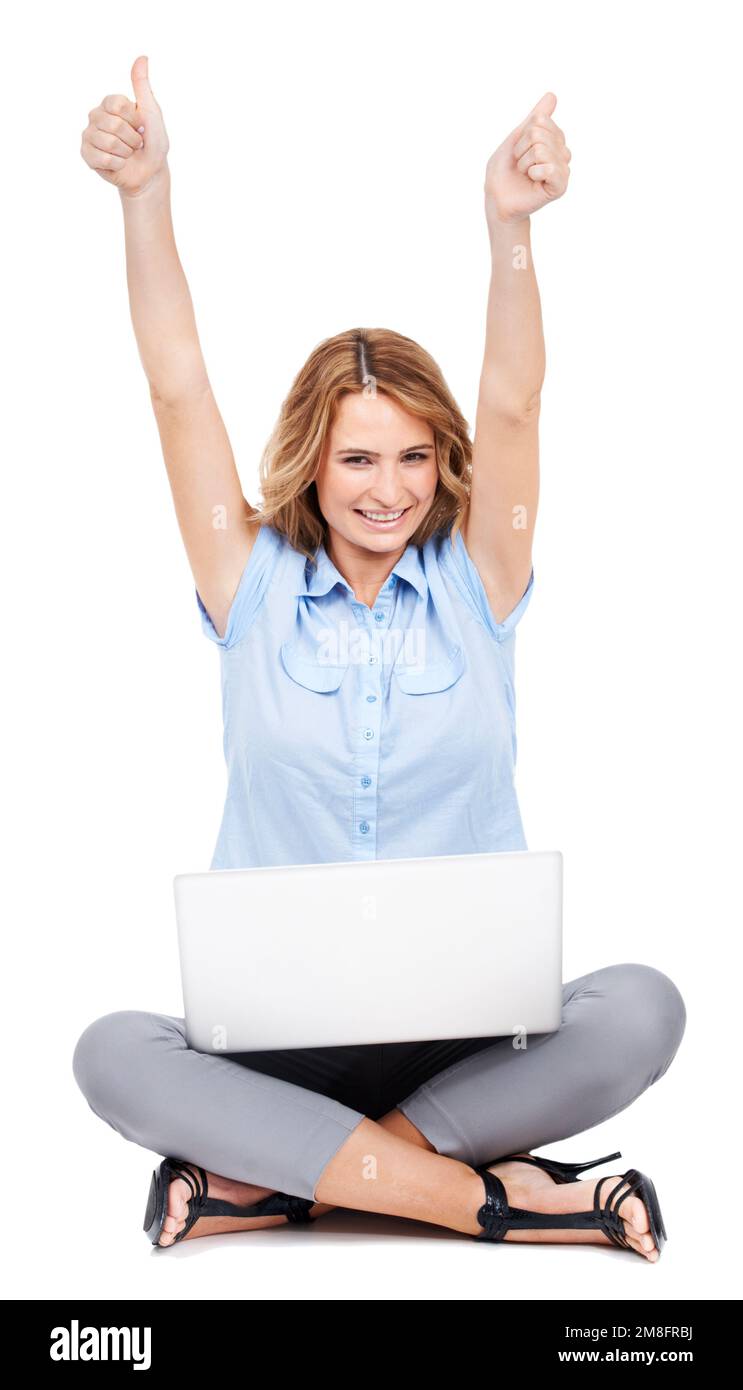 Business woman on floor Cut Out Stock Images & Pictures - Alamy