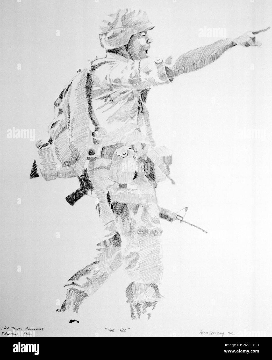 Artwork: "The NCO". Artist: SGT Adam Glenday, Catalog Number: 10.23.90 ...