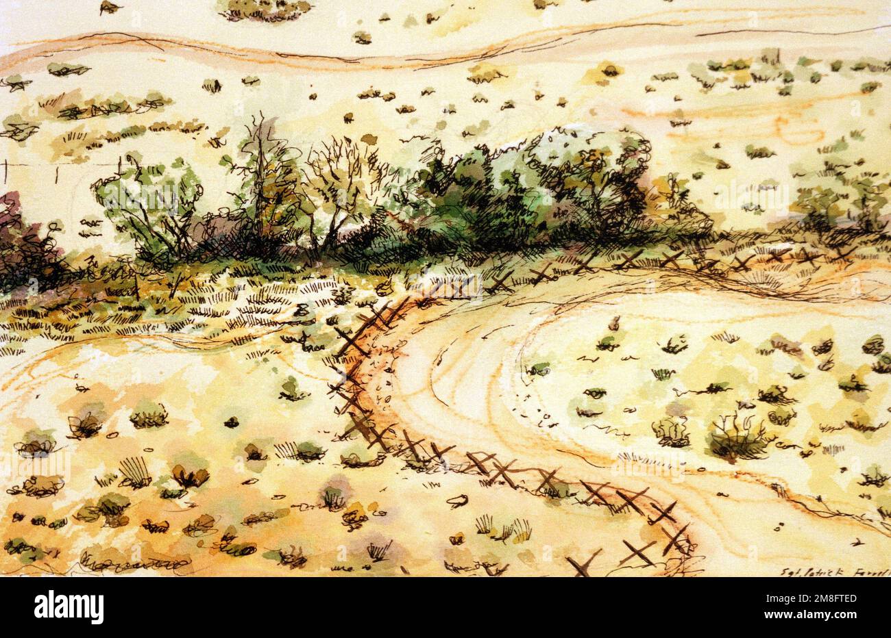 Artwork: "The Spring". Artist: SGT Patrick Farrell, Catalog Number: 9. ...