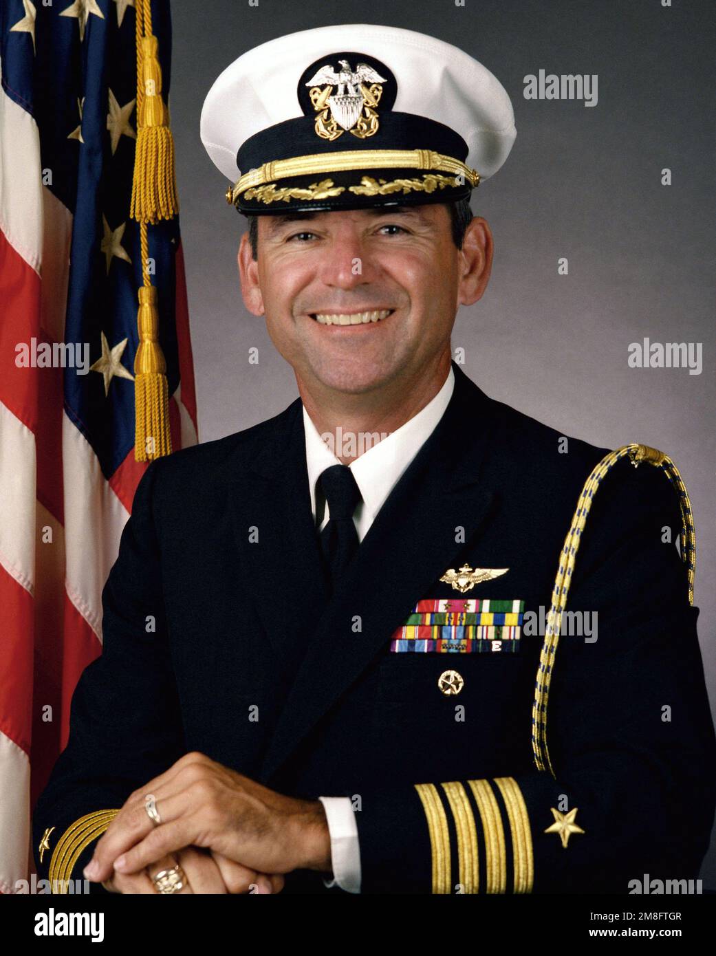 CAPT Daniel M. Hacker, USN (covered). Country: Unknown Stock Photo - Alamy
