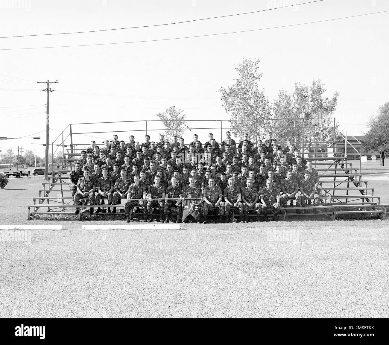 A group portrait of the soldiers of Company D, 3rd Battalion, 141st ...