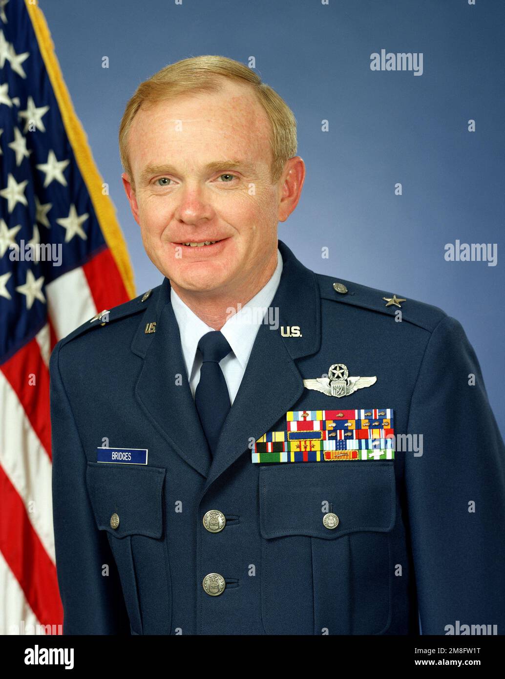 BGEN Roy D. Bridges, USAF (uncovered). Country: Unknown Stock Photo - Alamy
