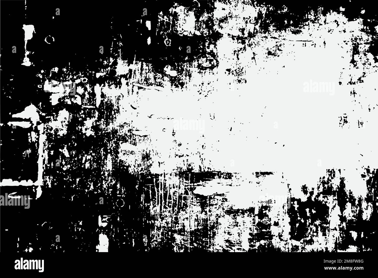 rusty iron texture background in black and white color EPS vector ...
