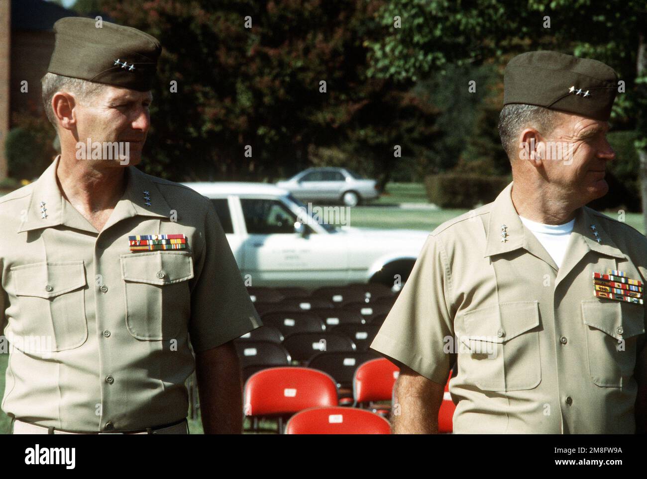 LGEN Walter E. Boomer, left, commanding general, Marine Corps Combat ...