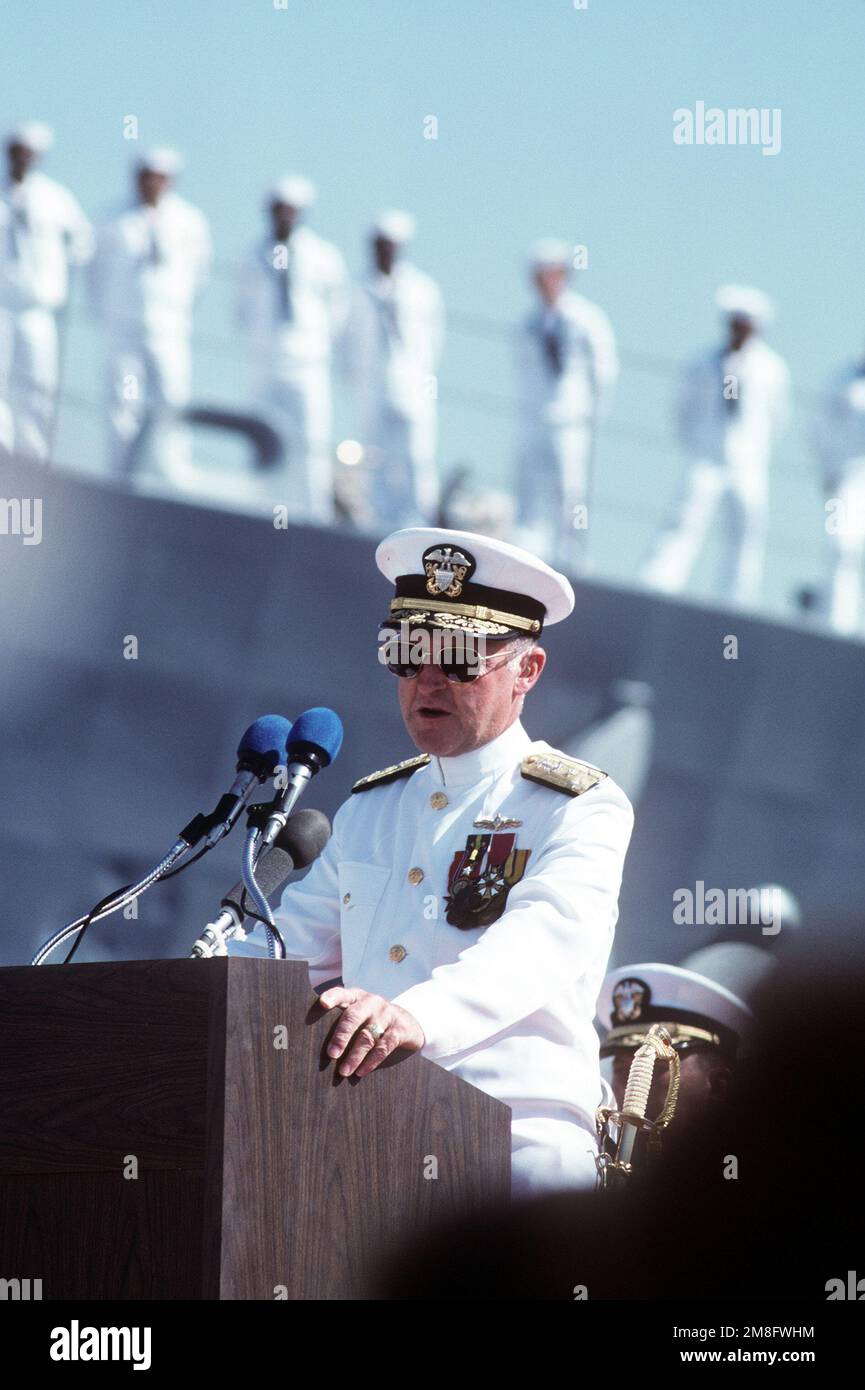 VADM David M. Bennett, commander, Naval Surface Force, U.S. Pacific ...