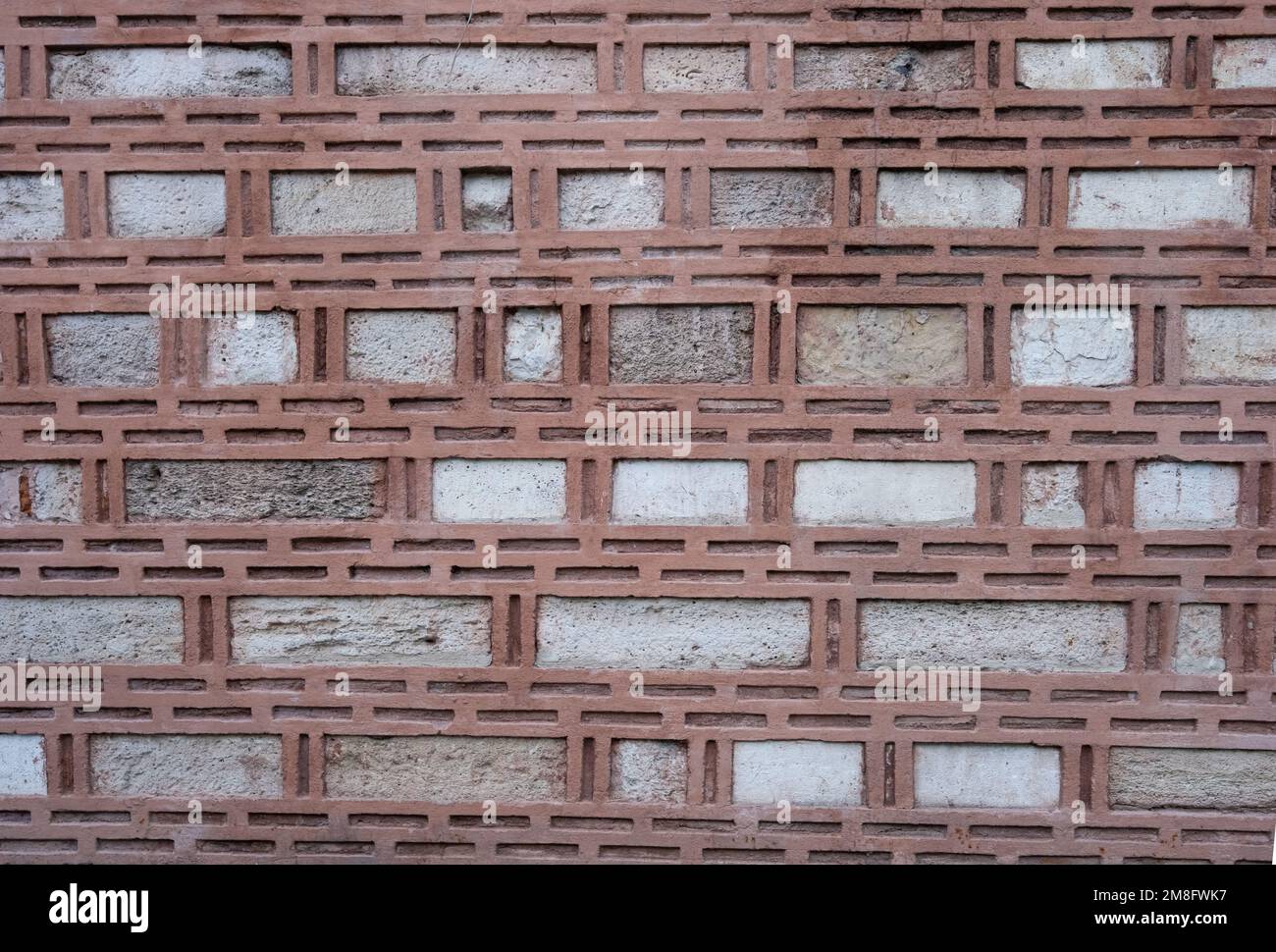 Brick Wall Copy Space. Blank Wall Of A House Stock Photo - Alamy