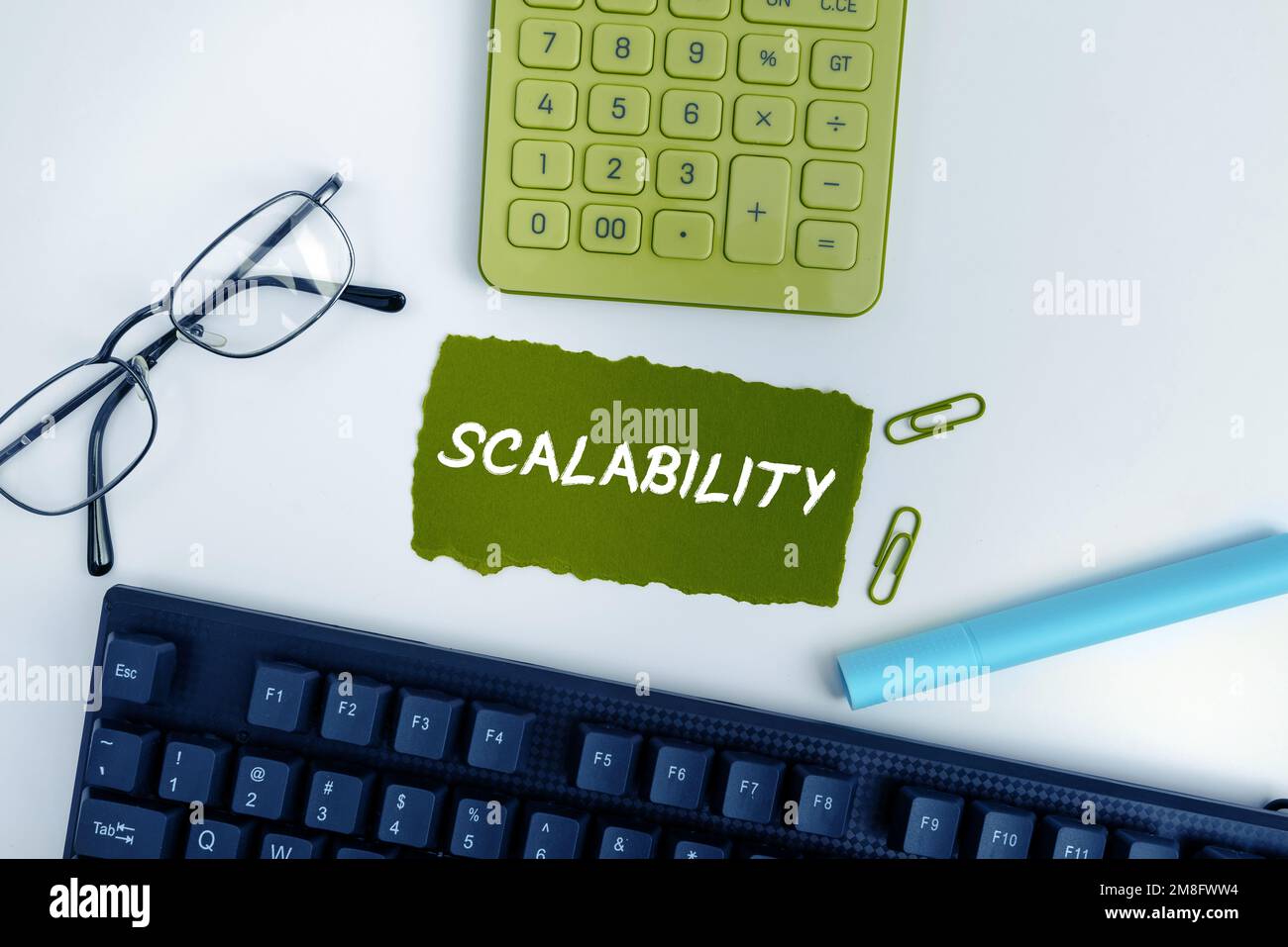 Handwriting text Scalability. Internet Concept capable of being easily ...