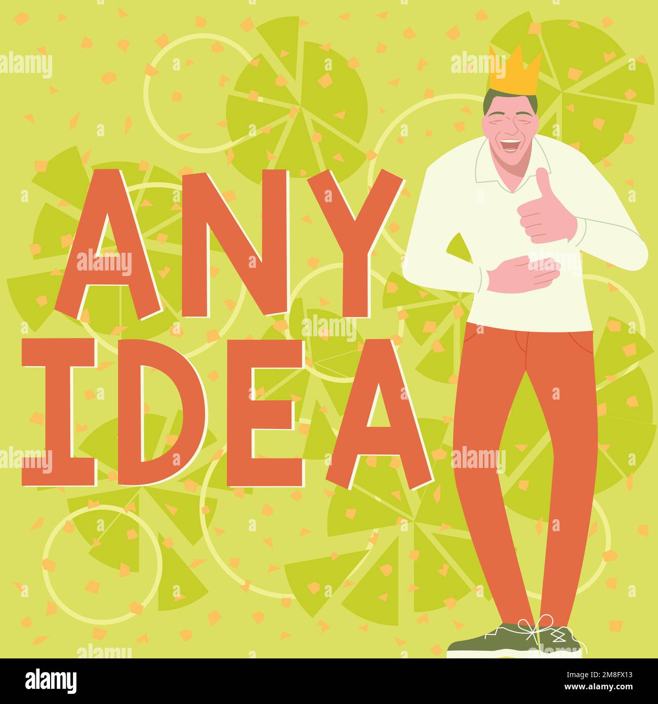 Sign displaying Any Idea. Word Written on Asking people if they have ...