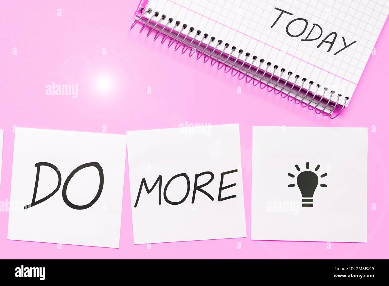 Conceptual display Do More. Concept meaning act of being productive or ...