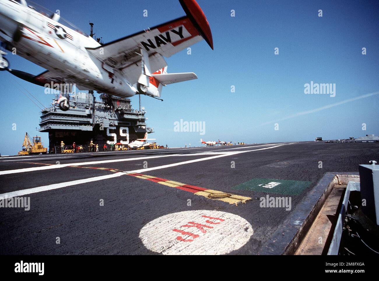A Training Squadron 9 ( (VT-9) T-2C Buckeye aircraft takes to the air ...