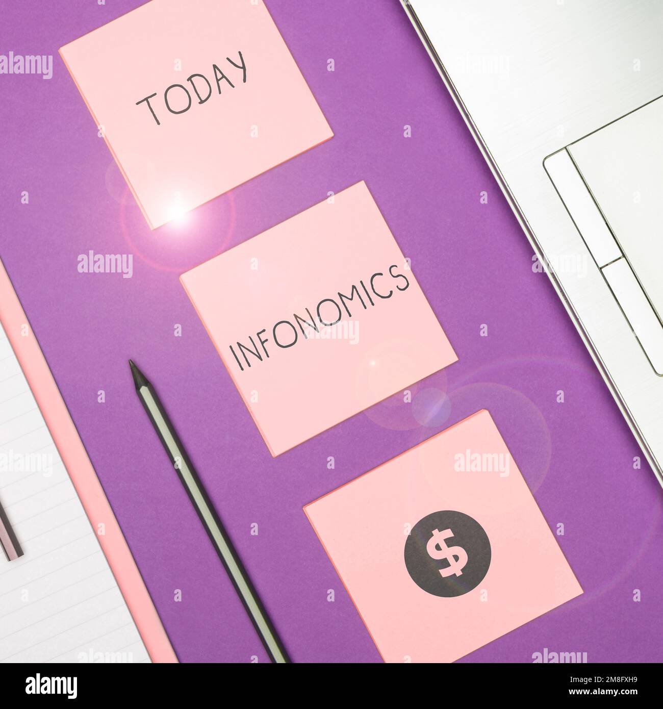 Hand writing sign Infonomics. Business concept visual image used to ...