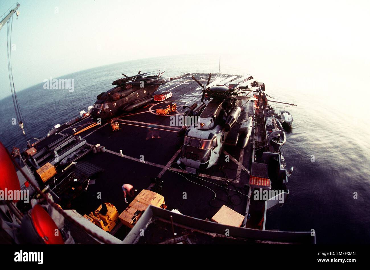 Two Marine Heavy Helicopter Squadron 464 (HMH-464) CH-53E Super ...