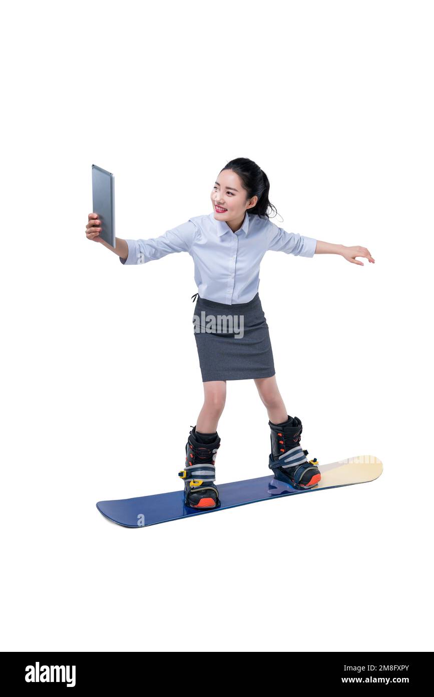 Man woman tablet vertical Cut Out Stock Images & Pictures - Alamy