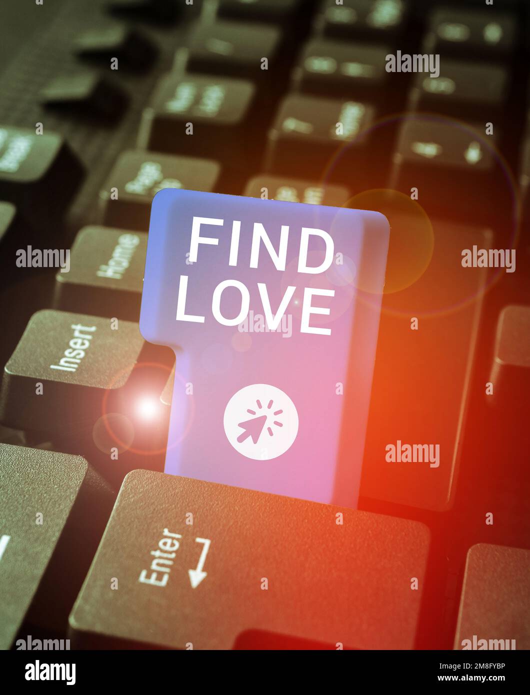 Text caption presenting Find Love. Word for affection for another ...