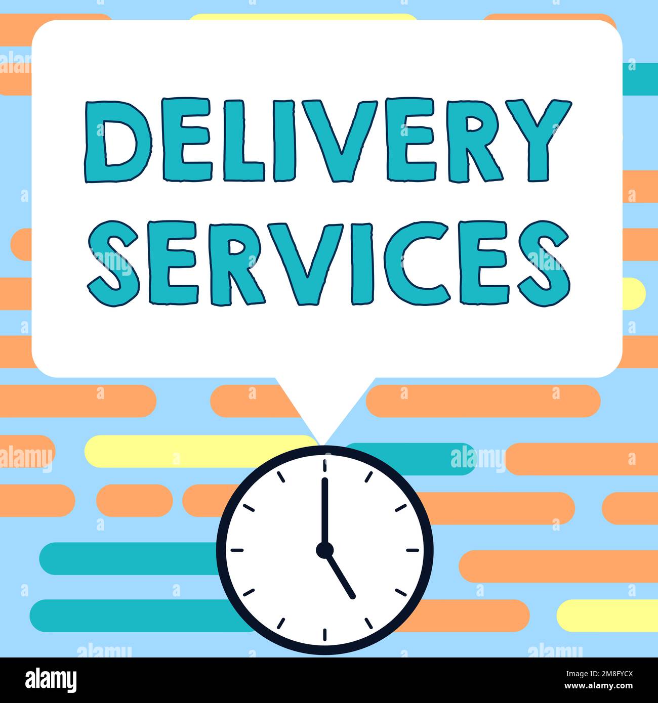 Sign displaying Delivery Services. Business approach the transport of ...
