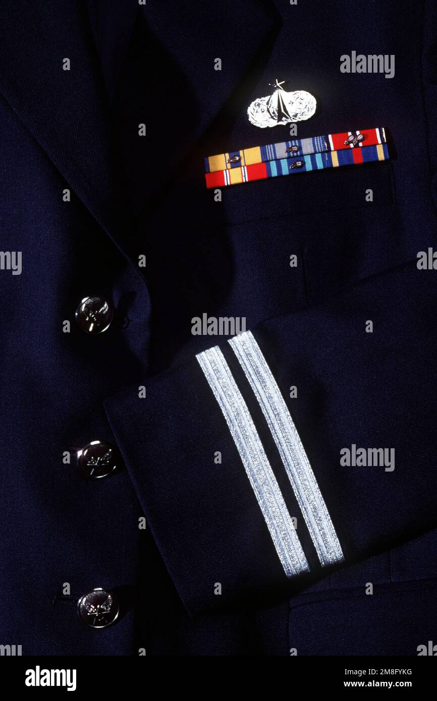 The sleeve of the newly designed Air Force uniform for captains. Base ...
