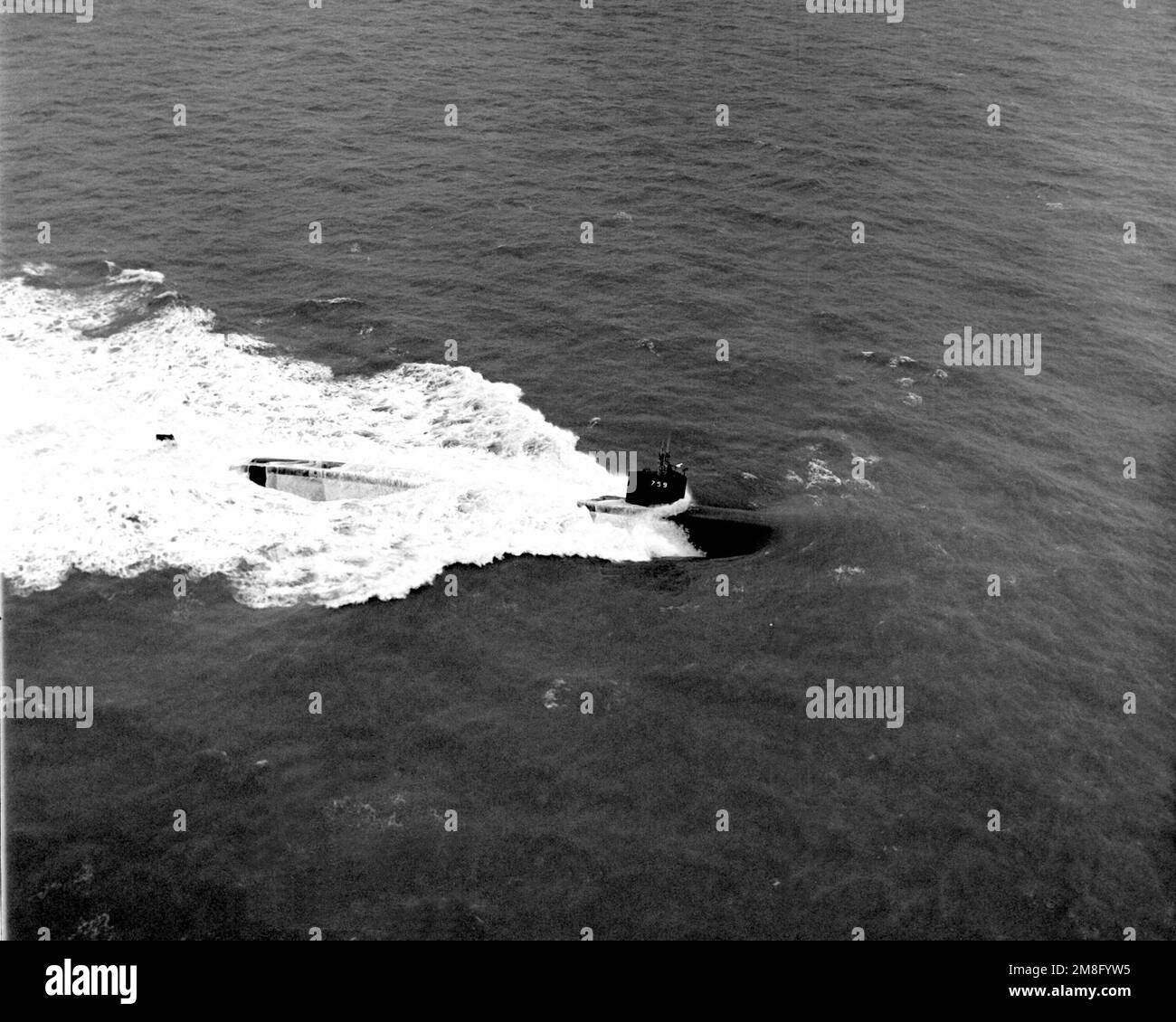 A starboard beam view of the nuclear-powered attack submarine JEFFERSON ...