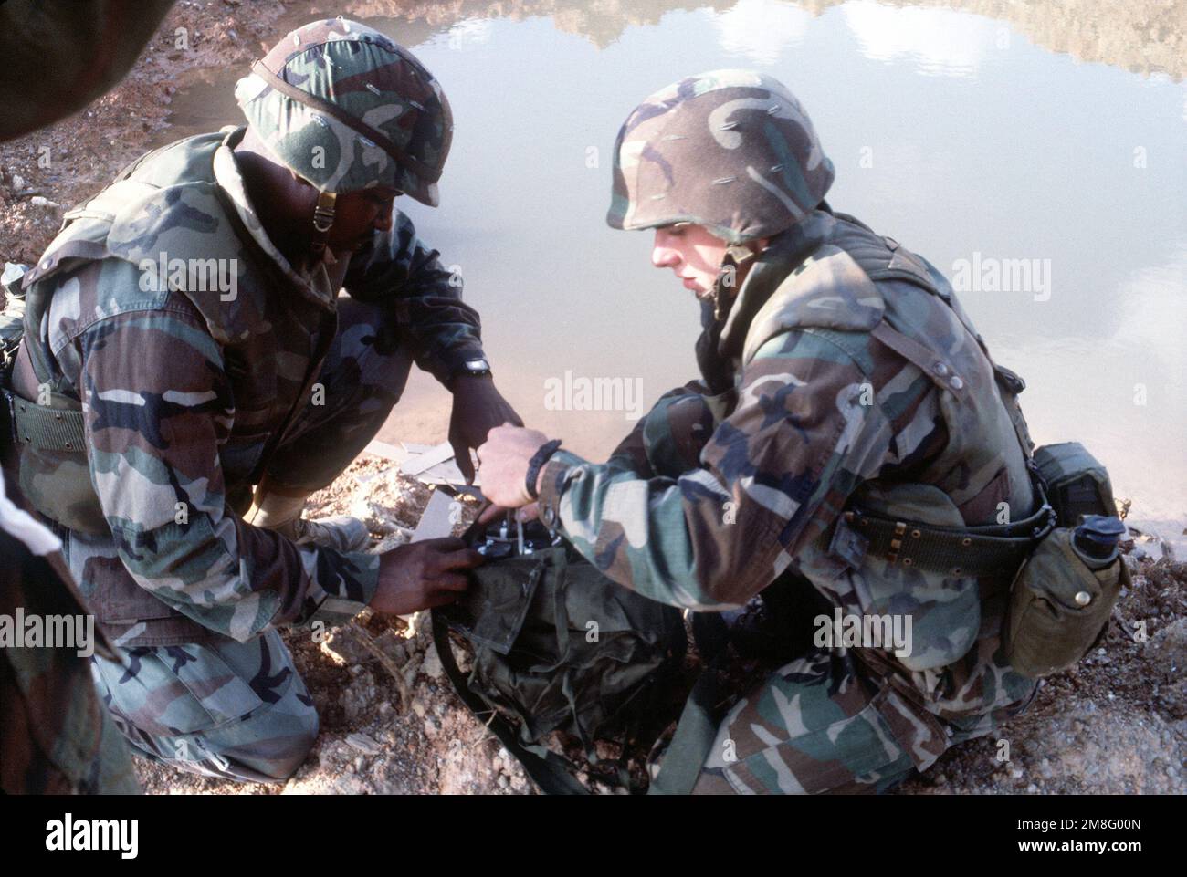 Members of the 3rd Combat Engineer Battalion (CEB), 3rd Marine Division ...