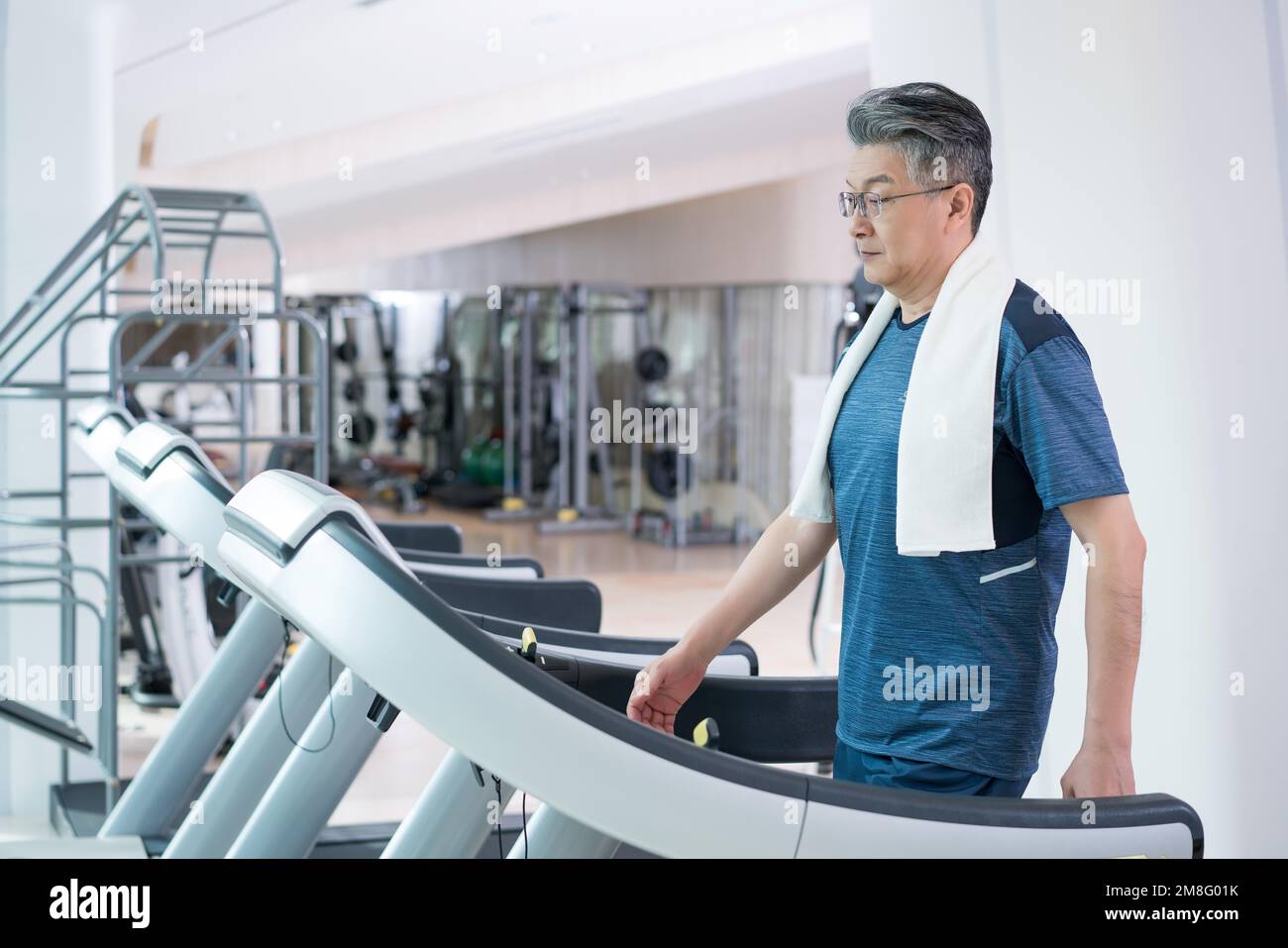 The old man out in the gym Stock Photo - Alamy