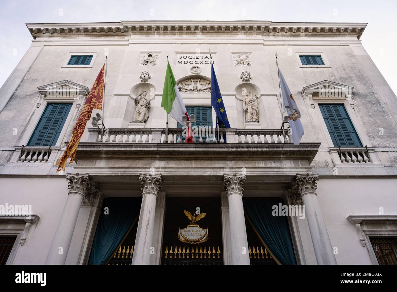 Venice, Italy - August 19 2022: Gran Teatro La Fenice di Venezia Opera ...