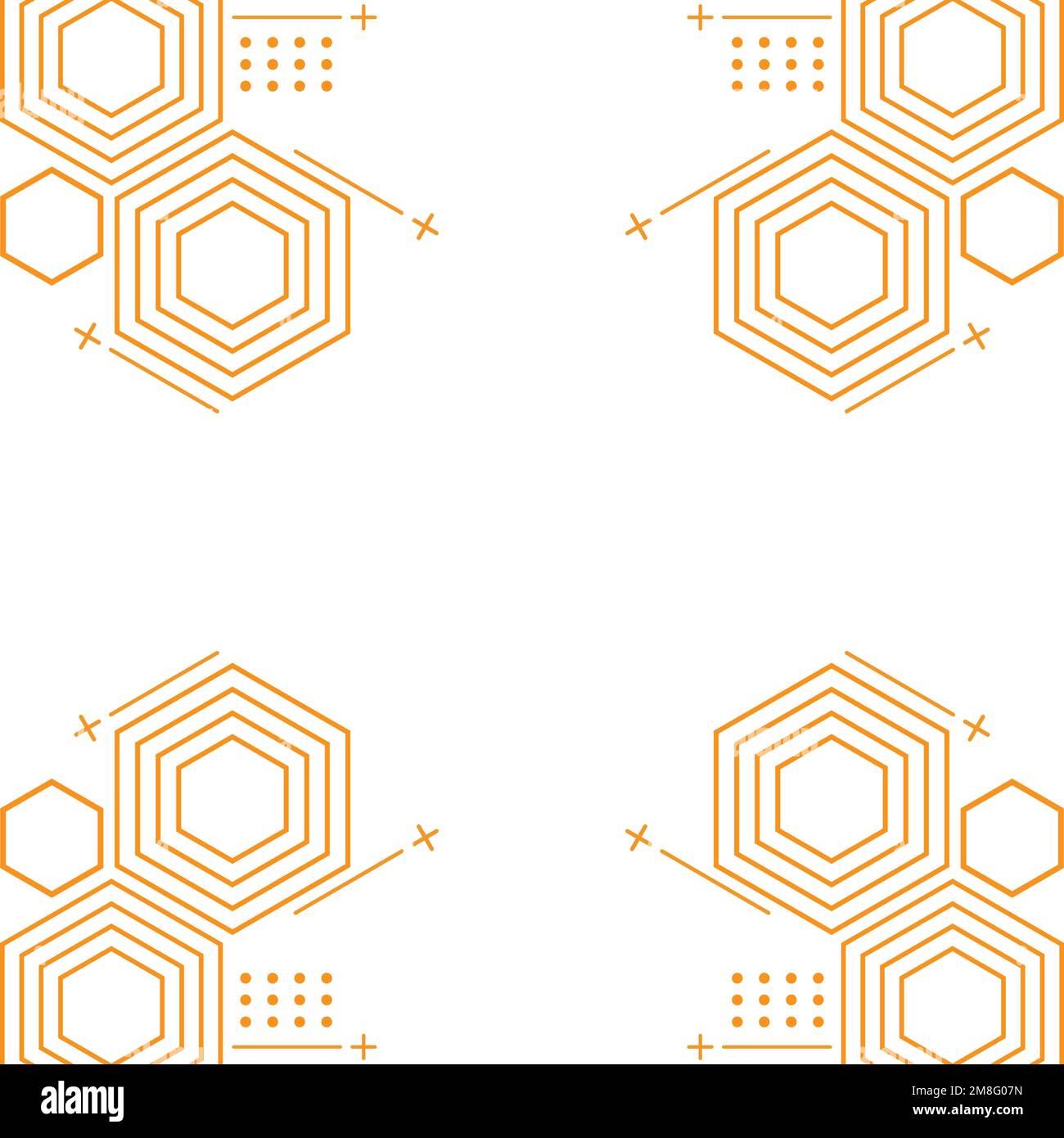 modern geometric hexagonal shape design element Stock Photo - Alamy