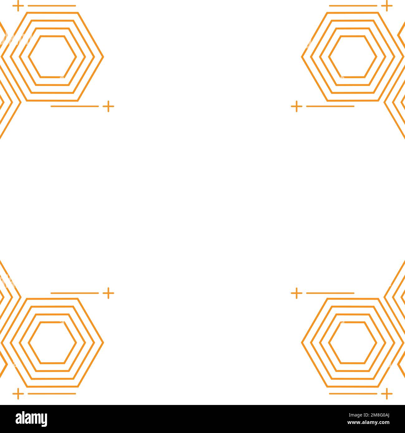 modern geometric hexagonal shape design element Stock Photo - Alamy