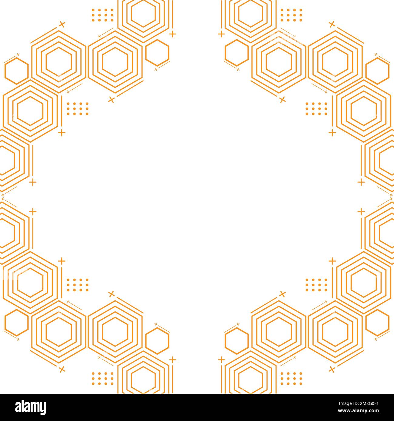 modern geometric hexagonal shape design element Stock Photo - Alamy