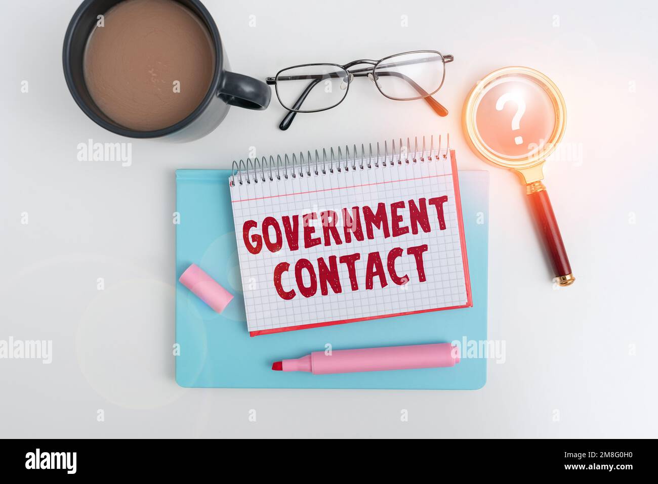 Sign displaying Government Contact, Business idea debt security issued ...