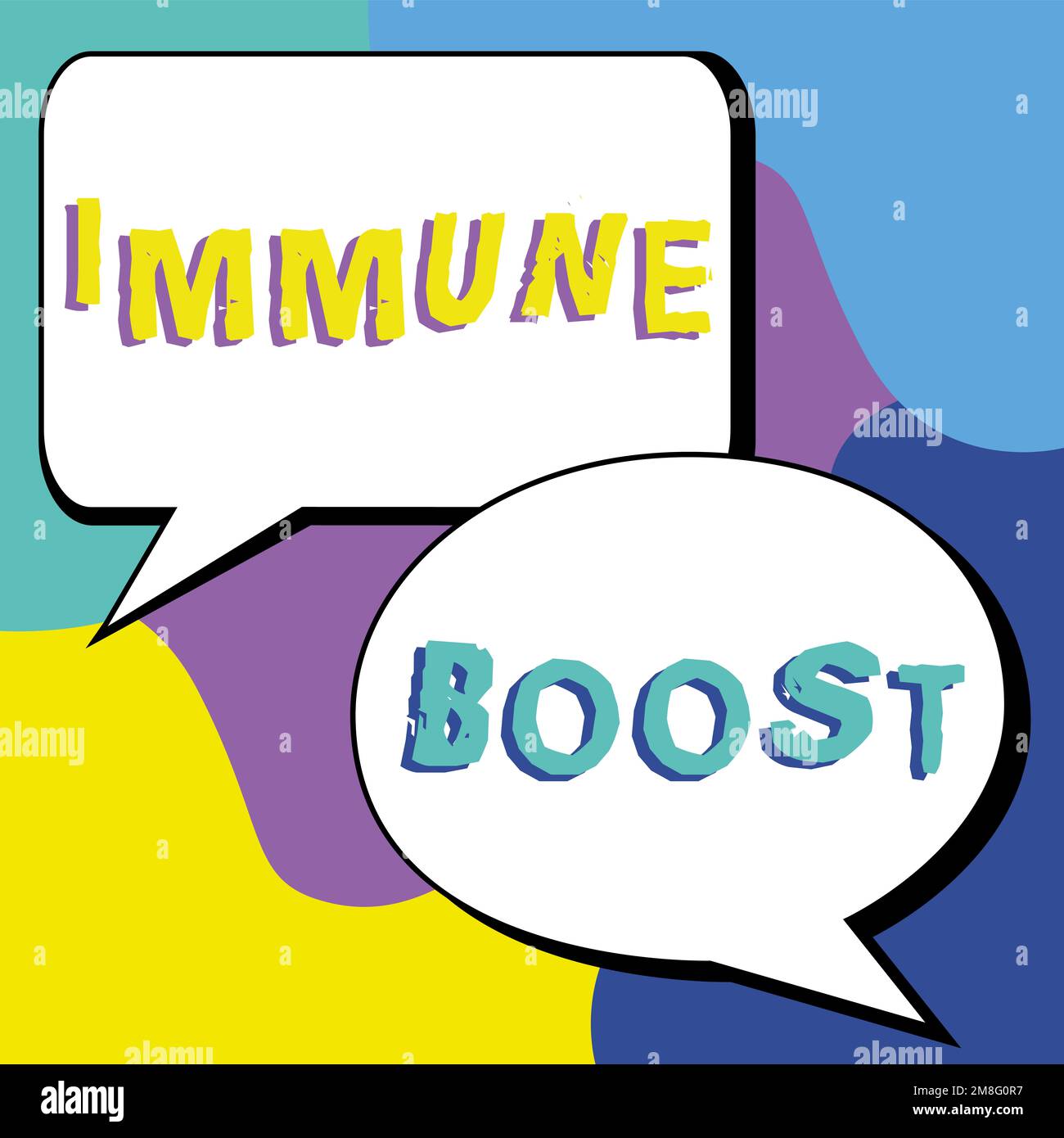 Sign displaying Immune Boost, Concept meaning being able to resist a ...
