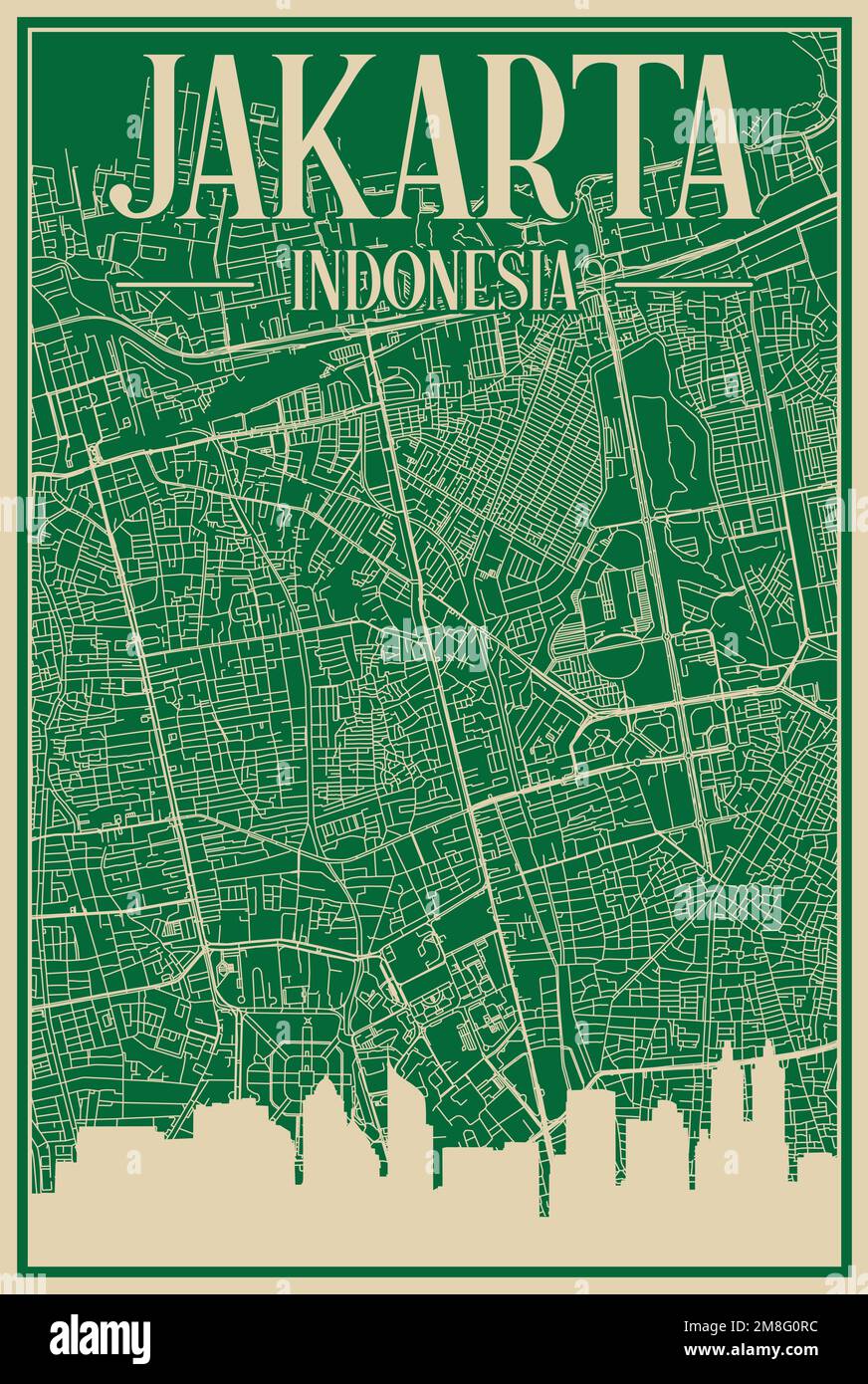 Jakarta city modern building Stock Vector Images - Alamy