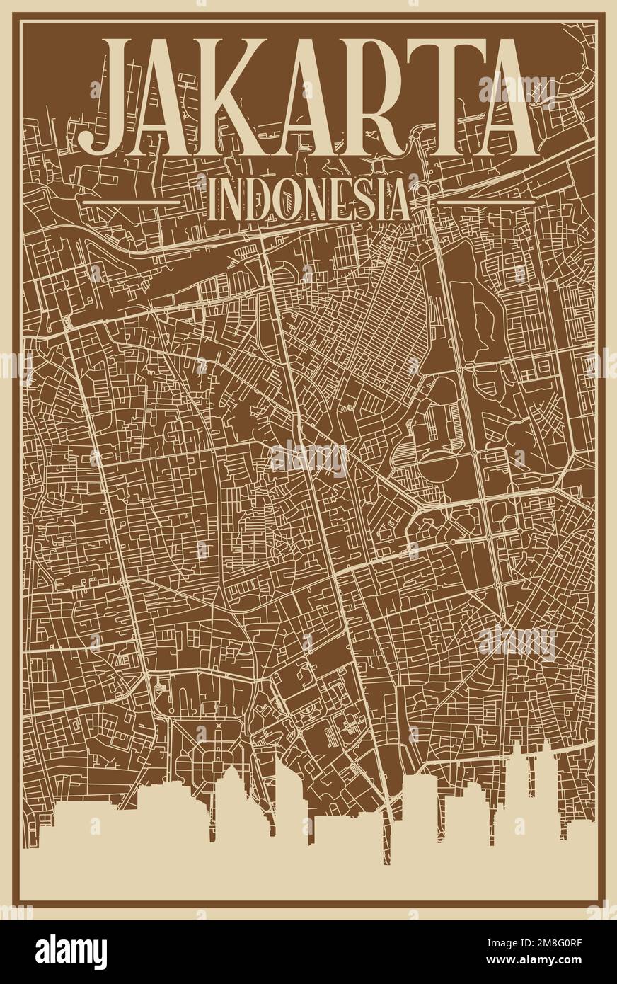 Jakarta city modern building Stock Vector Images - Alamy