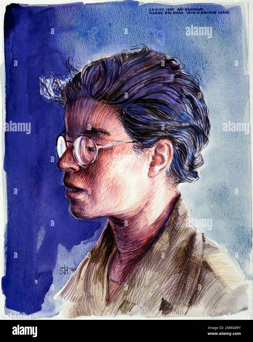 Artwork: "Nurse, 5th MASH, XVIII Airborne Corps"- Artist: Sieger ...