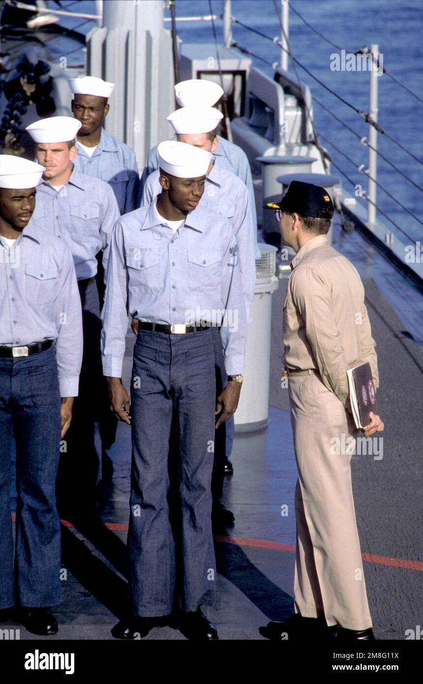 American naval inspection hi-res stock photography and images - Alamy