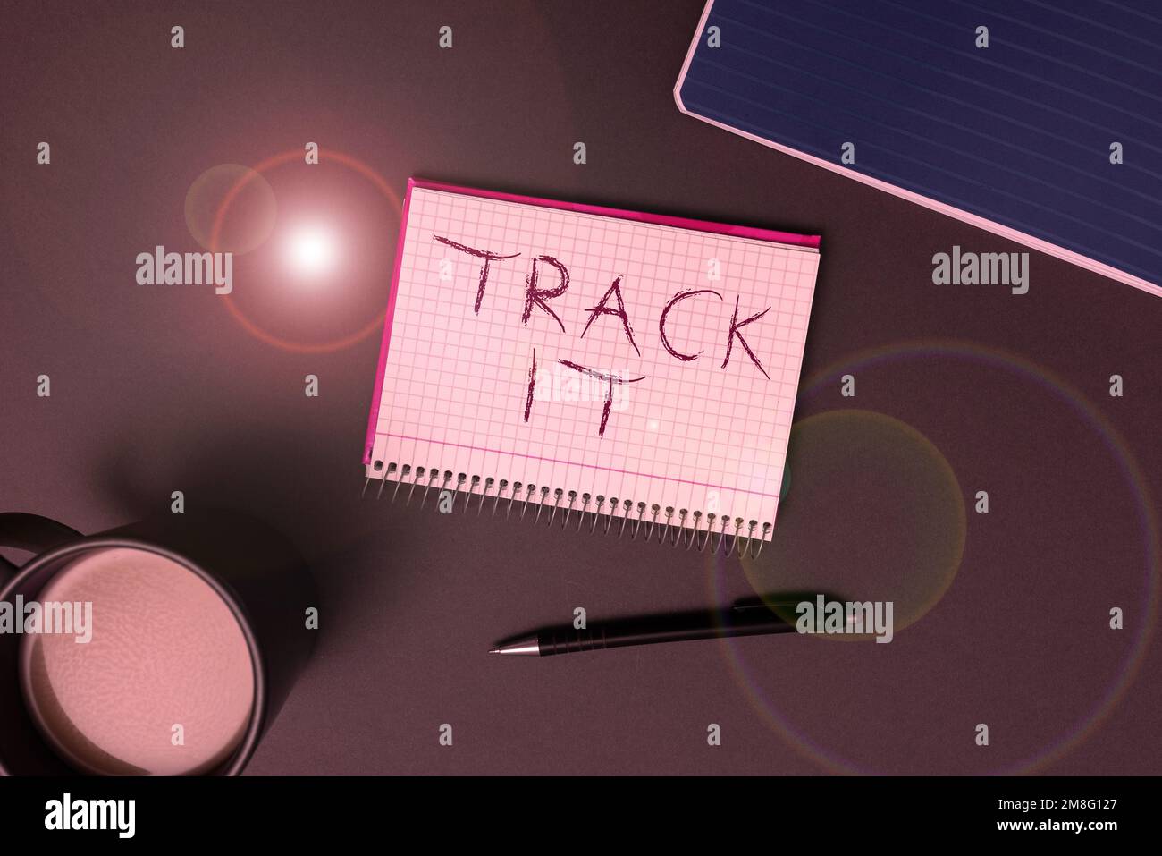 Text sign showing Track It. Business overview term used to convey ...