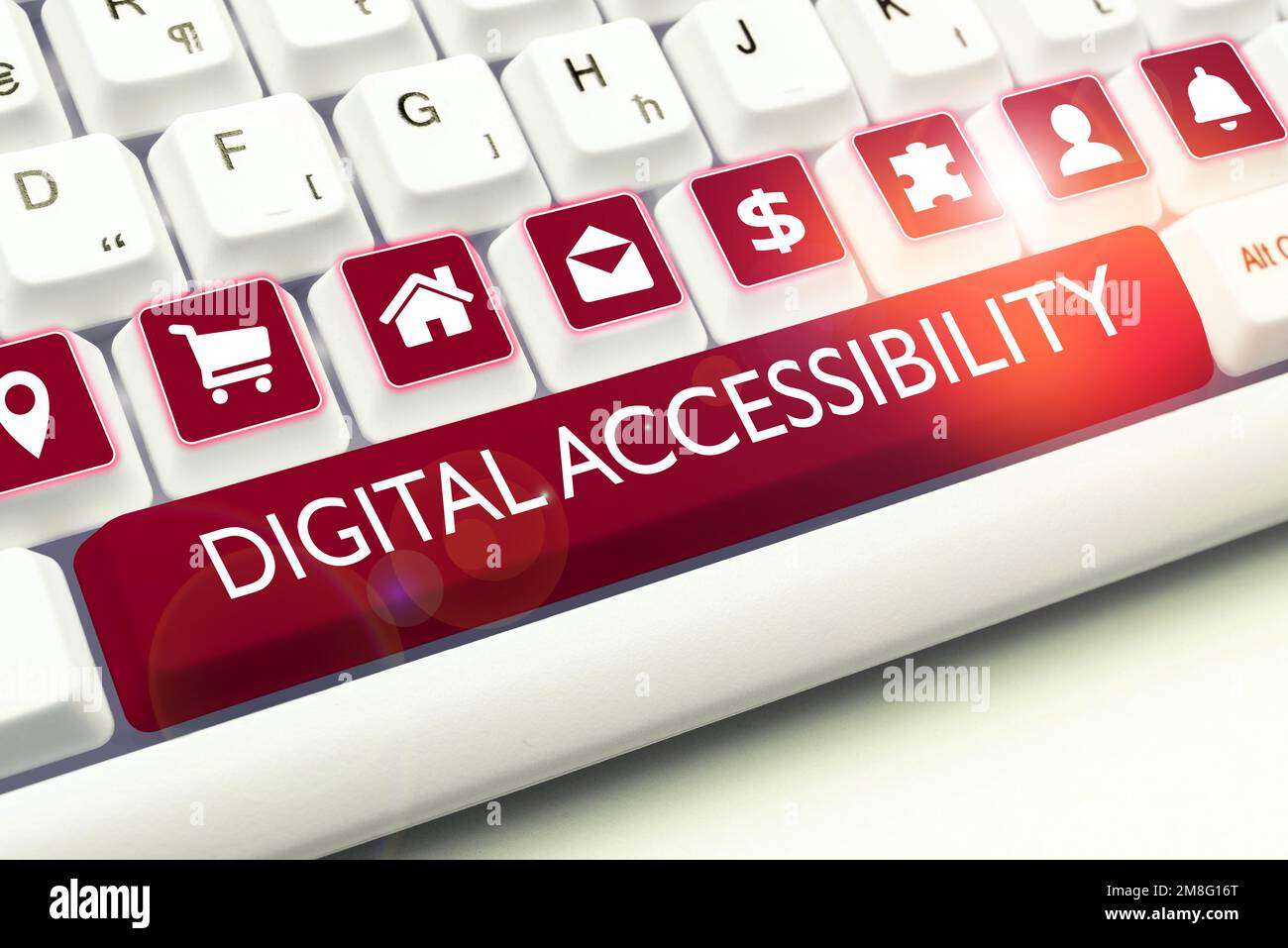 Handwriting text Digital Accessibility. Business concept electronic ...