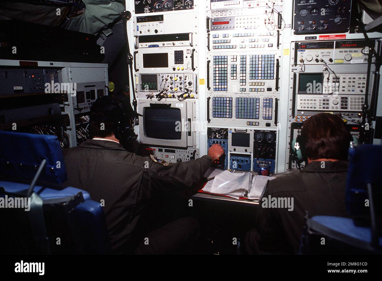 SSGT Steve Rasmussen, left, and TSGT Chuck Christie, both electronic ...