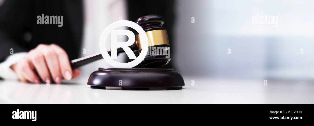 Trademark And Intellectual Property Patent. Register Brand Law Stock ...