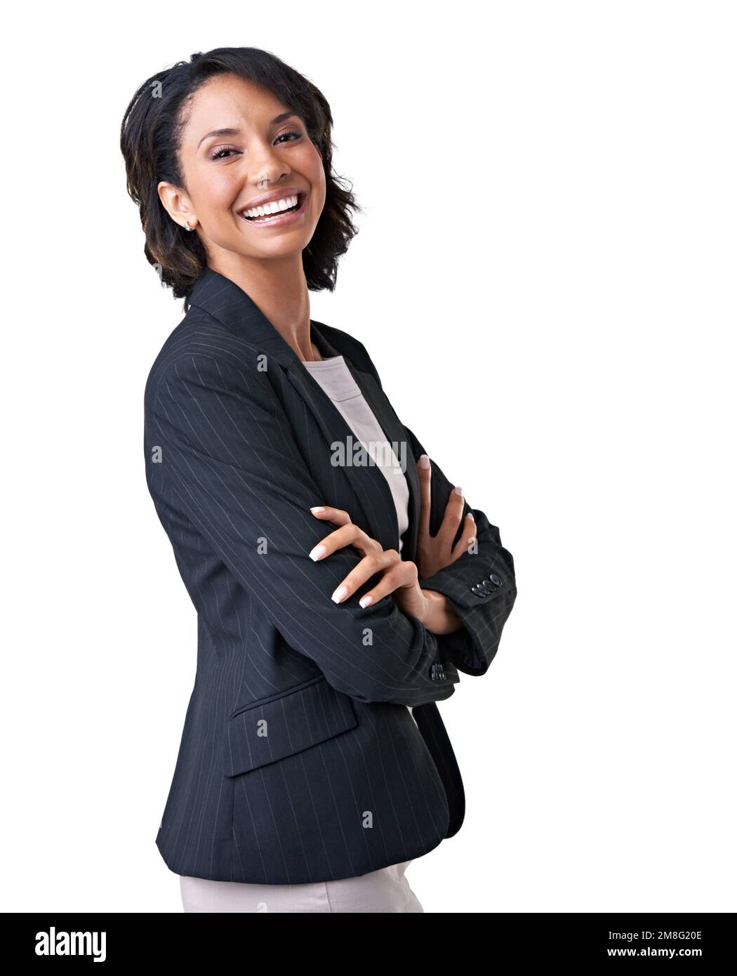 Positivity and professionalism go hand in hand. Studio portrait of a ...