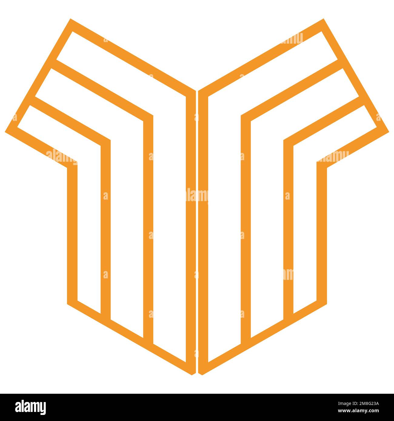 modern geometric hexagonal shape design element Stock Photo - Alamy