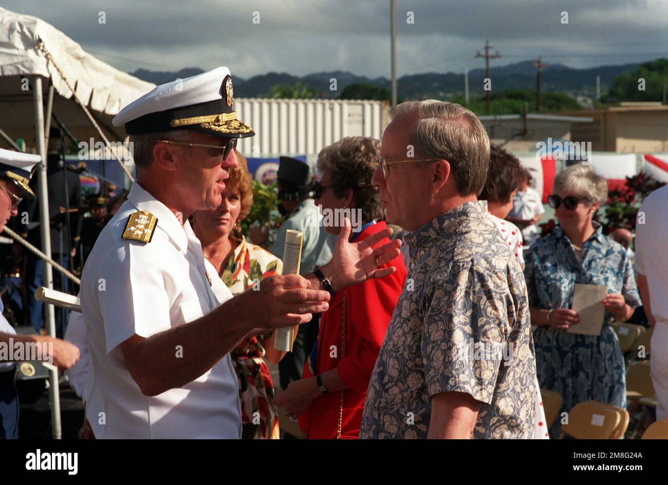 ADM Robert J. Kelly, Commander in CHIEF, U.S. Pacific Fleet, and H ...